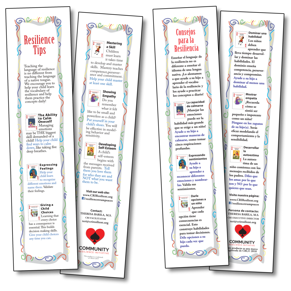 Resilience Six Tips Bookmark (single, 10 or 100-pack) - Community ...