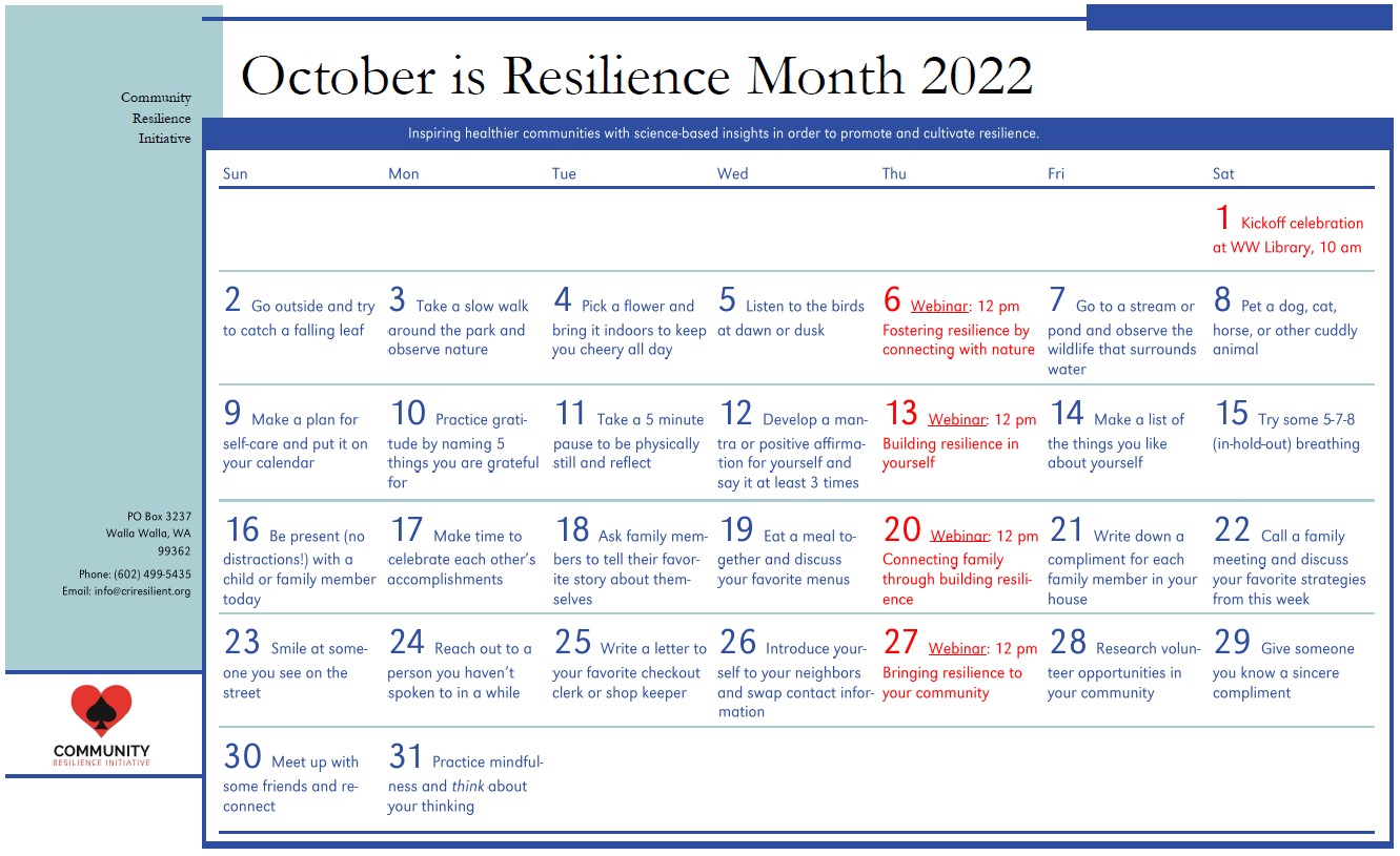 Community Engagement | Community Resilience Initiative | Walla Walla